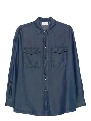 CLIPS Flap-pockets Shirt - Blue