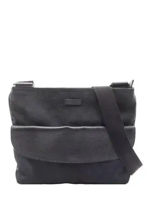 Gucci 2000-2015 Gg Canvas Crossbody Bag - Black