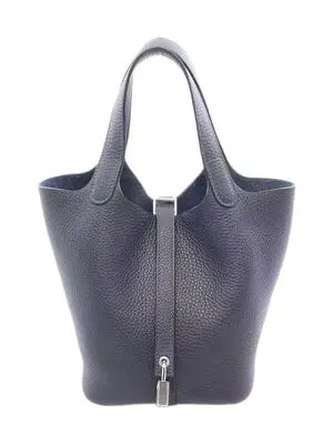 Hermès Clemence Picotin Lock 18 Handbag - Blue