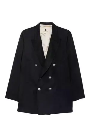 Barena Venezia Double-breasted Peaked-lapel Jacket - Blue