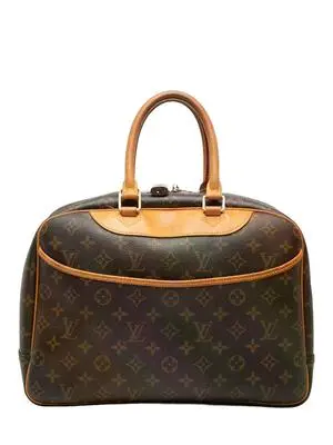 LOUIS VUITTON 2001 Monogram Deauville Handbag - Brown