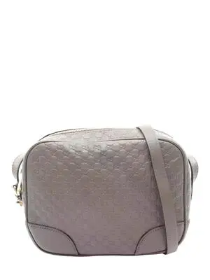Gucci Microssima Bree Crossbody Bag - Grey