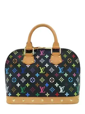 LOUIS VUITTON Monogram Multicolore Alma Pm Handbag - Black