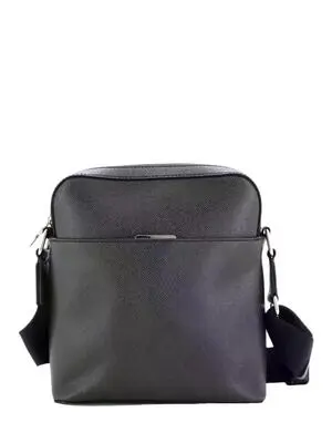 LOUIS VUITTON Anton Pochette Taiga Leather Crossbody Bag - Grey