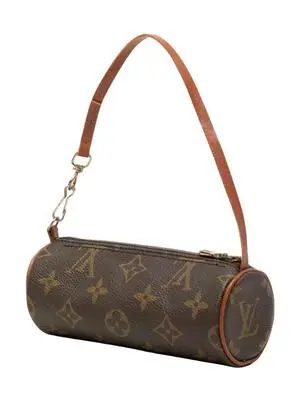 LOUIS VUITTON 1990-2020 Monogram Papillon Pochette Handbag - Brown
