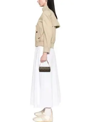 LOUIS VUITTON Monogram Papillon Pochette Handbag - Brown