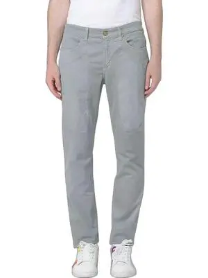 JECKERSON Logo-patch Slim-fit Trousers - Grey