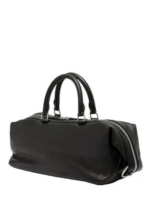 MARGESHERWOOD Logo-embossed Leather Tote Bag - Black