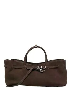 MARGESHERWOOD Belted Suede Tote Bag - Brown