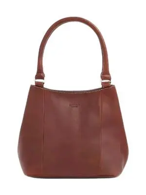 OSPREY Logo-embossed Leather Shoulder Bag - Brown
