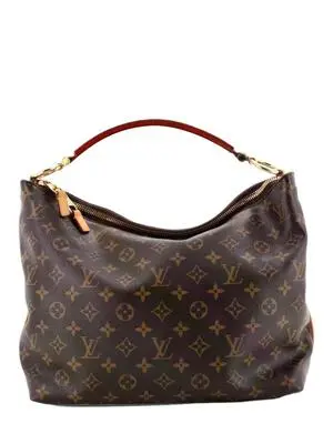 LOUIS VUITTON Monogram Canvas Pm Hobo Bag - Brown