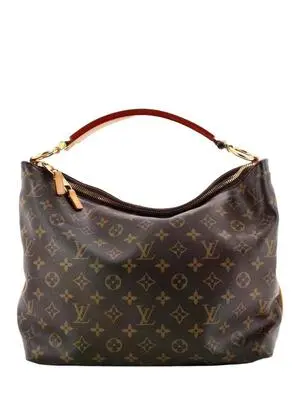 LOUIS VUITTON Monogram Canvas Pm Hobo Bag - Brown