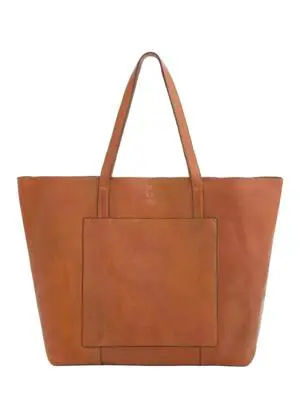 OSPREY LONDON Logo-debossed Leather Tote Bag
