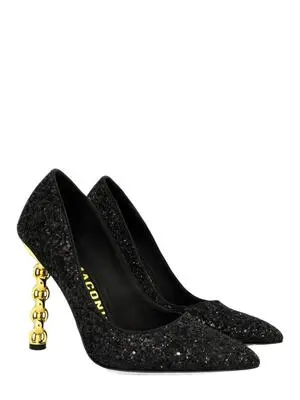 KAT MACONIE Chain Heel Pumps - Black
