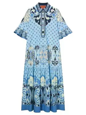 La DoubleJ Artemis Dress Placée - Blue