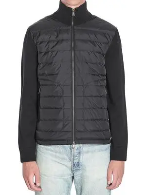 Moncler Padded Zip Cardigan - Black