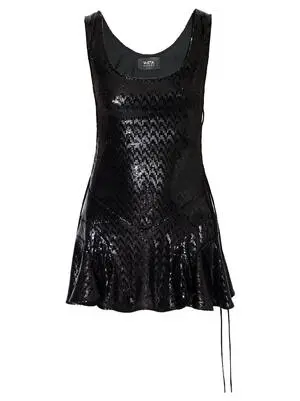 SVETA MILANO Alanna Sequin Mini Dress - Black