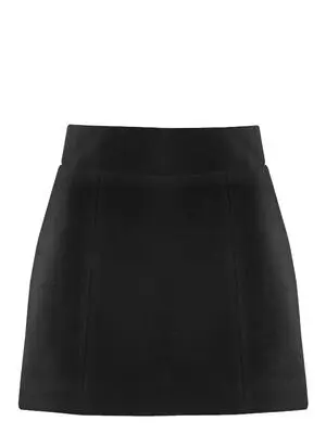 VESTIAIRE D'UN OISEAU LIBRE Cashmere Mini Skirt - Black