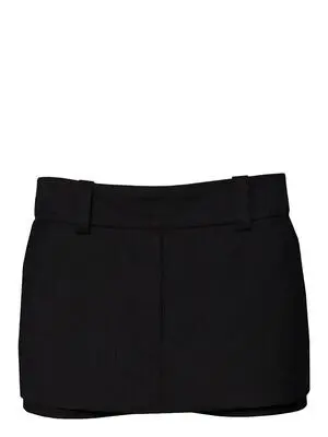 VESTIAIRE D'UN OISEAU LIBRE Wool Skort - Black
