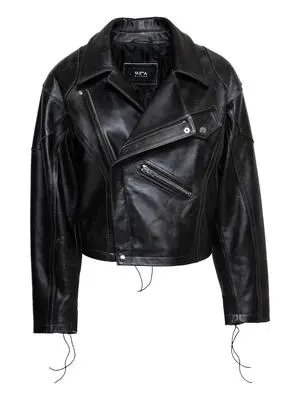 SVETA MILANO Sveta Milano Alanis Leather Biker Jacket