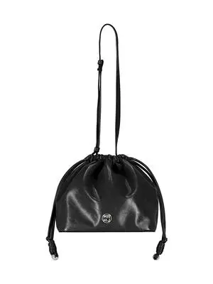 MARHEN.J Cherry Vegan Leather Bucket Bag - Black