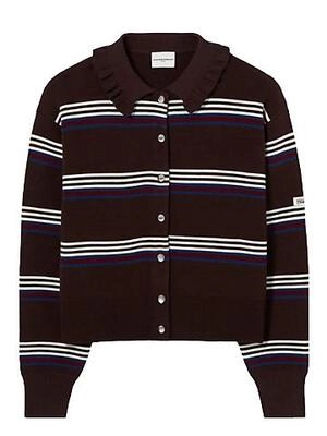 Claudie Pierlot Striped Relaxed-fit Knitted Cardigan - Multicolored