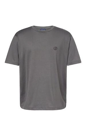 Giorgio Armani Crew-neck Cotton T-shirt - Smoke