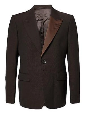 WALES BONNER Alto Single-breasted Wool Blazer S