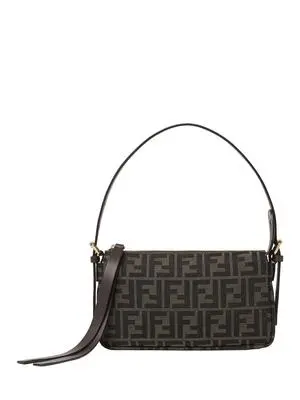 Fendi Small Zip Top Bag - Brown