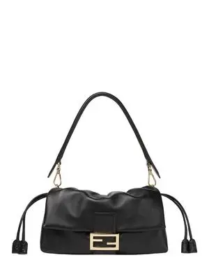 Fendi Baguette Soft Medium Bag - Black