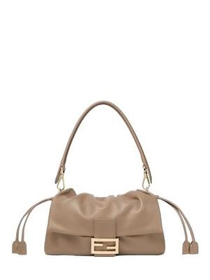 Fendi Baguette Soft Medium Bag - Grey
