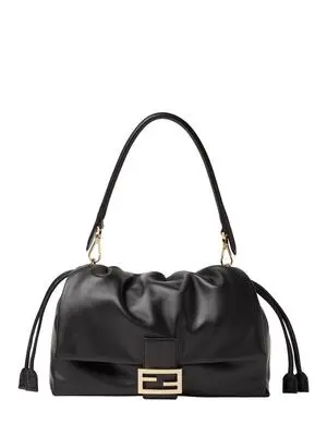 Fendi Baguette Soft Large Bag - Black