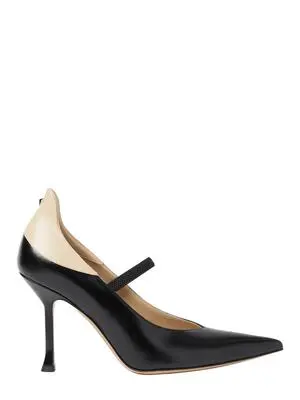 Fendi Leather Court Shoes With Stiletto Heel - Black
