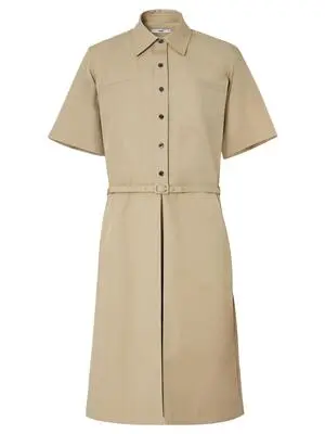 Fendi Cotton Shirt Dress - Beige