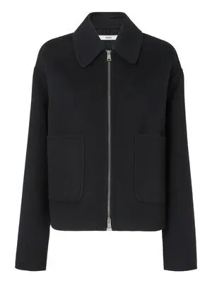 Fendi Wool Deconstructed Blouson Jacket - Black