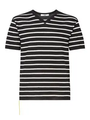 Fendi Striped V-neck Jumper - Multicolour