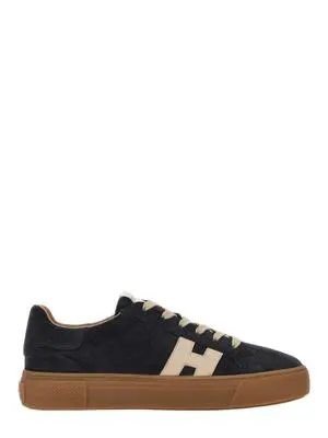 Hogan Leather Sneakers - Blue