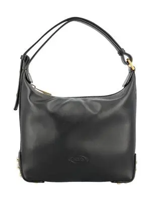 TOD`S Mini Bag Metal Dots In Leather - Black