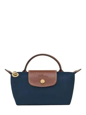 Longchamp Le Pliage Original Clutch With Handle - Blue