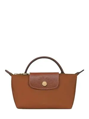 Longchamp Le Pliage Original Clutch With Handle - Brown