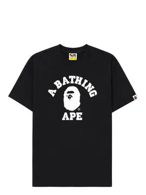 A BATHING APE T-shirt Con Stampa - Black