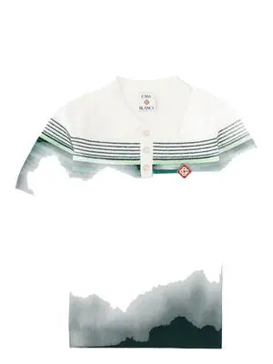 Casablanca Polo A Righe Boucl - Multicolour