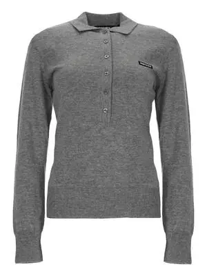 ROTATE BY BIRGER CHRISTENSEN ROTATE Polo In Merino Wool And Cashmere