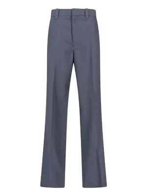 LEMAIRE Tailored Wool-blend Trousers - Grey