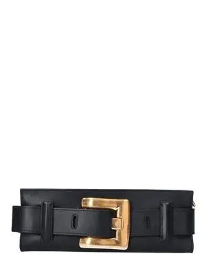 BALMAIN BALMAIN Calf Leather Handbag With Gold Tone Buckle