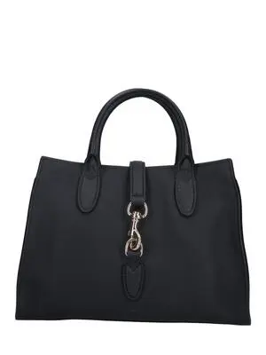 Gucci GUCCI Leather Top Handle Tote Bag Black