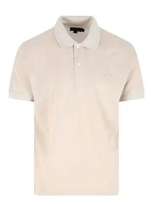 Lacoste 100% Silk Polo Shirt - Beige