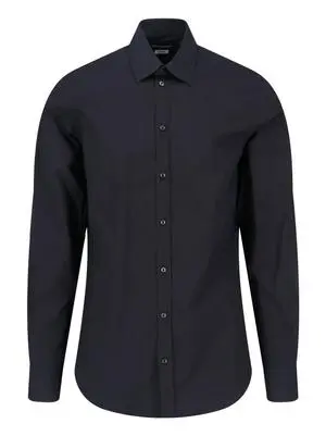 Dolce & Gabbana Stretch Cotton Shirt - Black