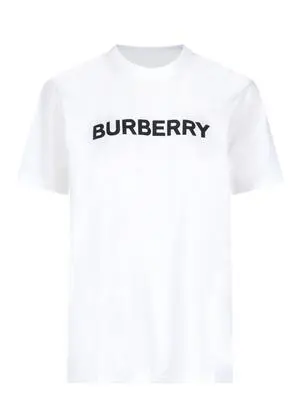 Burberry BURBERRY Logo Print Cotton T-Shirt White