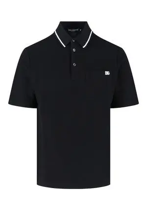 Dolce & Gabbana 100% Cotton Crewneck T-shirt - Black